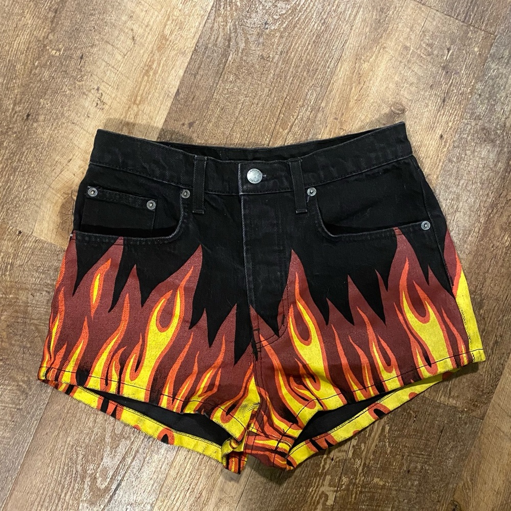 Vintage Carmar Los Angles Flame Shorts - Gem